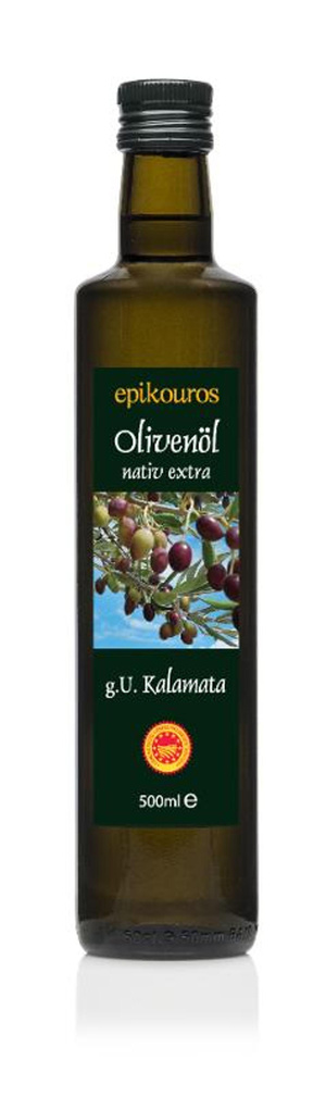 Olivenöl nativ extra g. U. Kalamata 0,5 (MHD: 25.02.2026) - Die Hofkiste